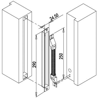 Passe-câble à encastrer réglable DLM - Foussier