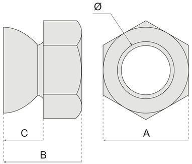 Écrou auto-cassant inviolable Inox A2 - Foussier