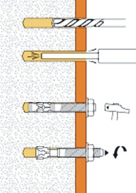 Goujon d'ancrage Spit Fix Z XTREM Acier zingué blanc - Foussier