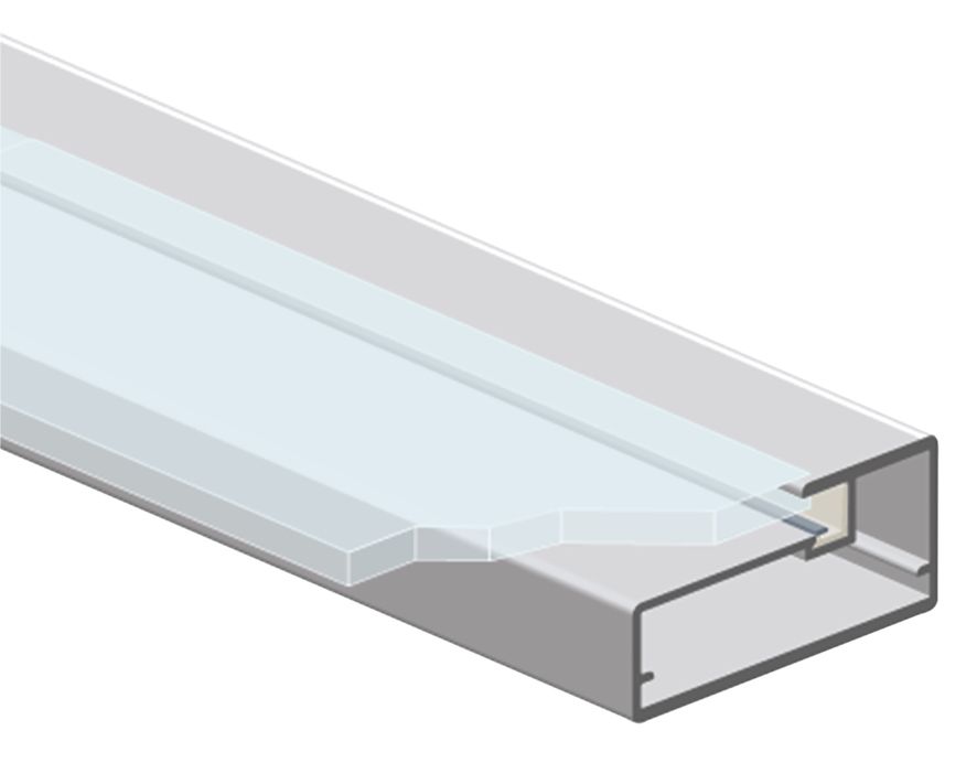 Profilé cadre alu 45 x 20,5 mm pour verre - Foussier