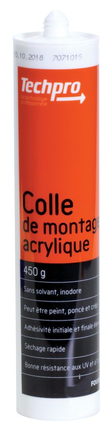 Mastic colle de montage acrylique Carton - Foussier